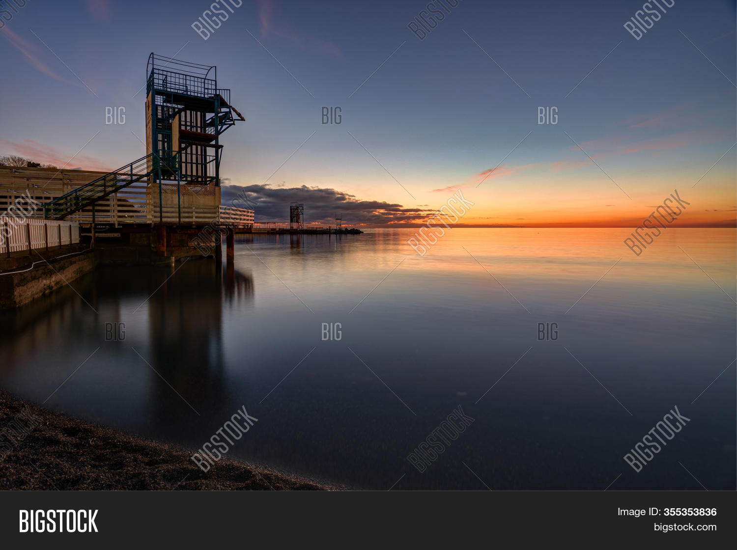 Seascape Wharf Small Image & Photo (Free Trial) | Bigstock