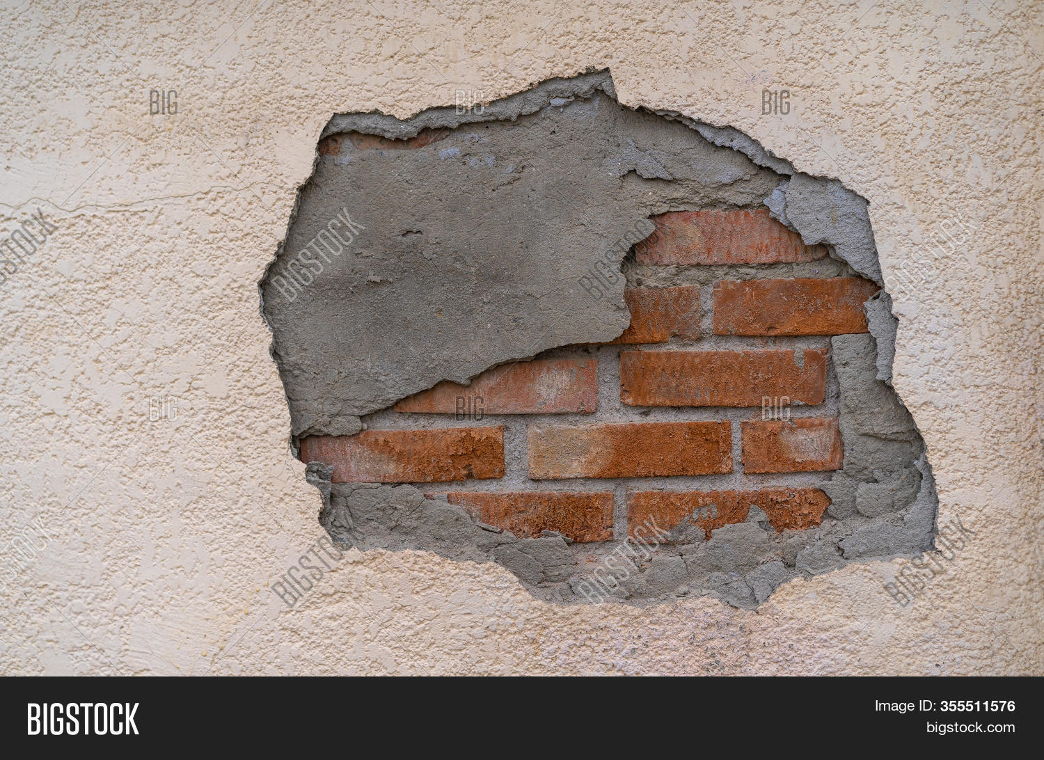 Damage Wall. Bricks Image & Photo (Free Trial) | Bigstock