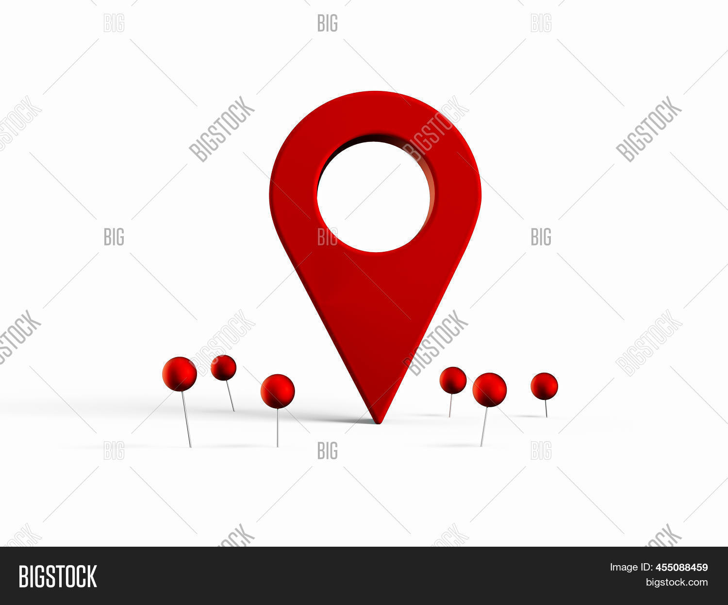 Locator Mark Map Image & Photo (Free Trial) | Bigstock