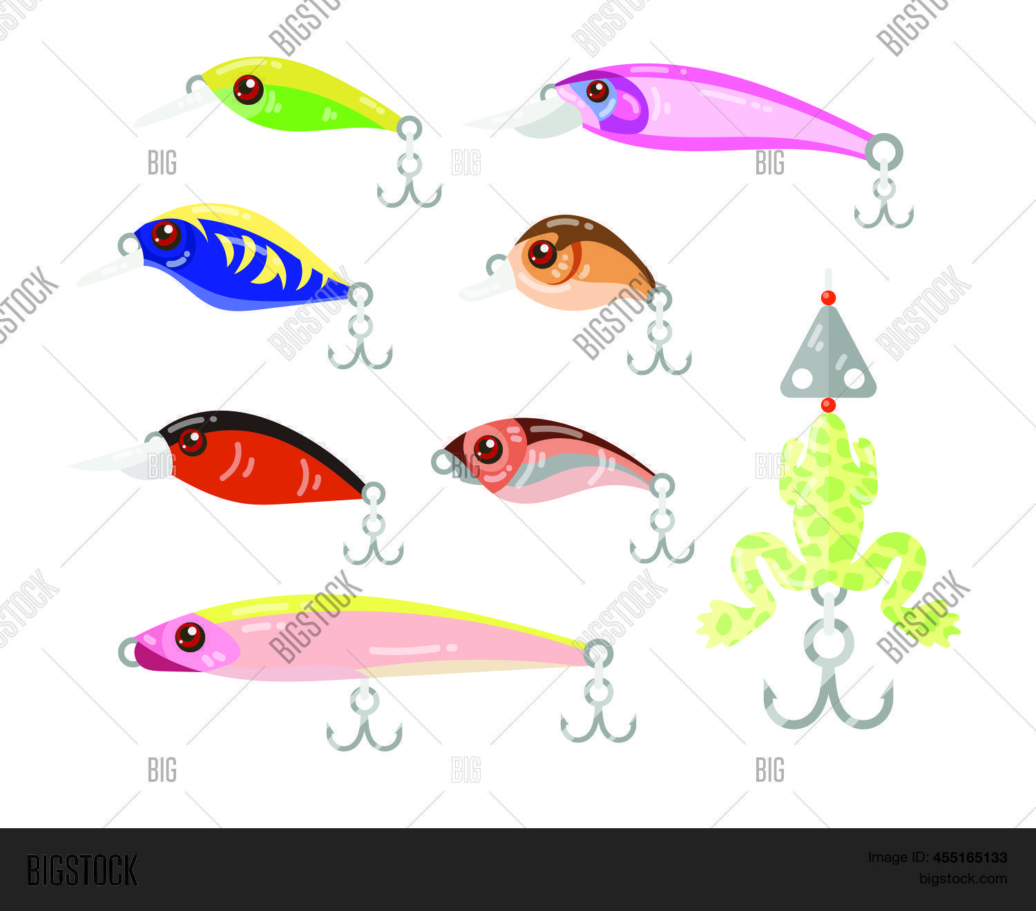 Artificial Fishing Vector & Photo (Free Trial) | Bigstock