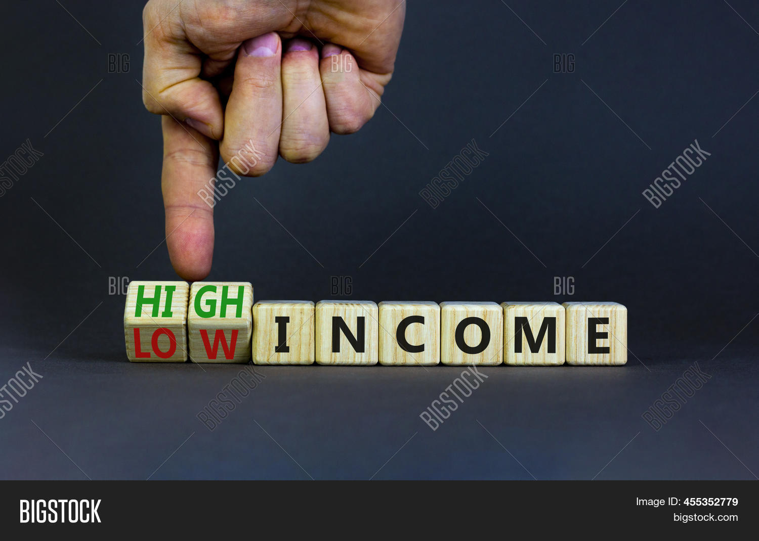 Low High Income Symbol Image & Photo (Free Trial) | Bigstock
