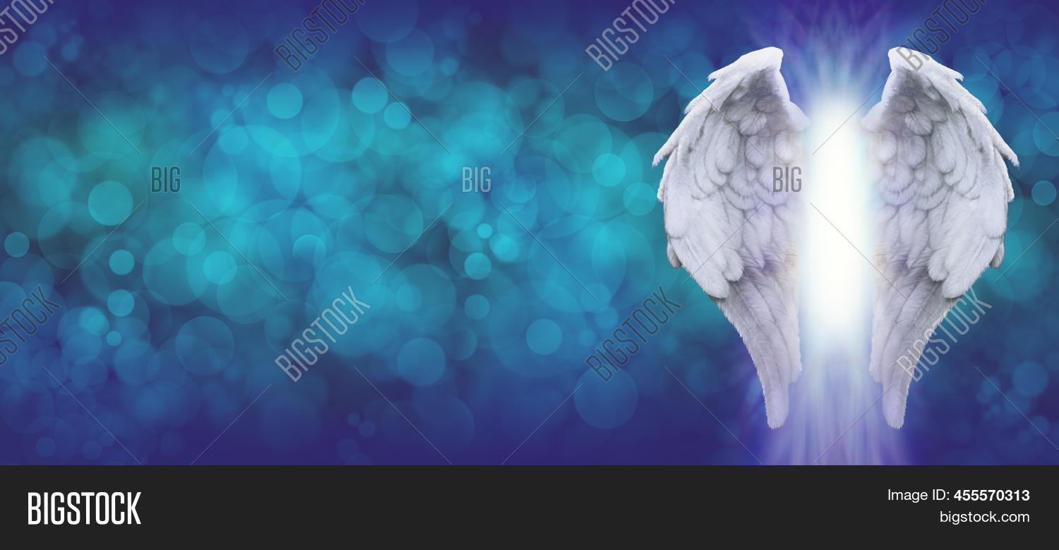 Angel Wings Blue Bokeh Image & Photo (Free Trial) | Bigstock