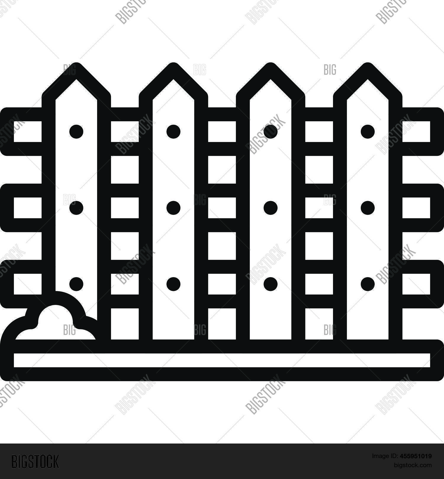 Fence Icon, Festa Vector & Photo (Free Trial) | Bigstock