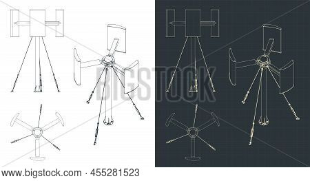 Vertical Axis Wind Vector & Photo (Free Trial) | Bigstock