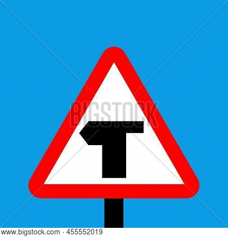 Warning Triangle T- Vector & Photo (Free Trial) | Bigstock