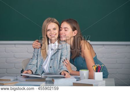Two Beautiful Students Image & Photo (Free Trial) | Bigstock