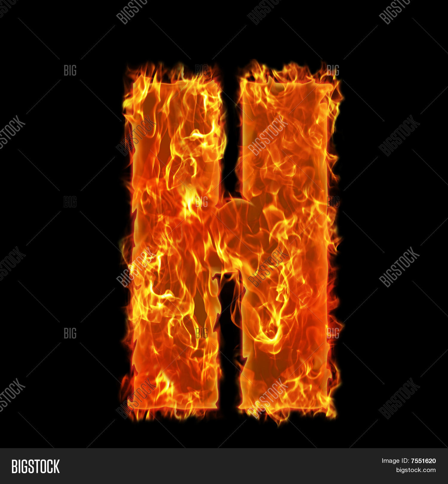 Burning Alphabet H Image & Photo (Free Trial) | Bigstock