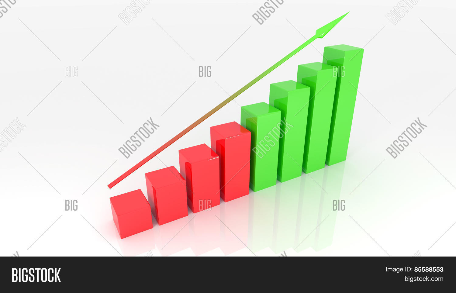 Growth Graph 3d Image & Photo (Free Trial) | Bigstock