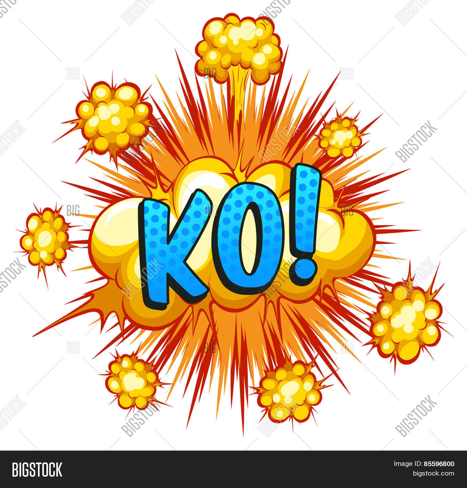 Word KO Cloud Vector & Photo (Free Trial) | Bigstock