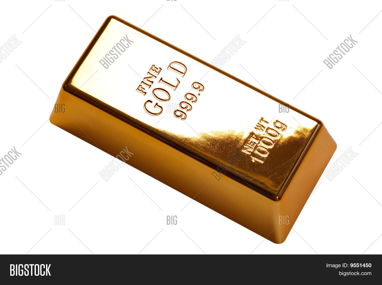 Gold Bar Isolated Image & Photo (Free Trial) | Bigstock