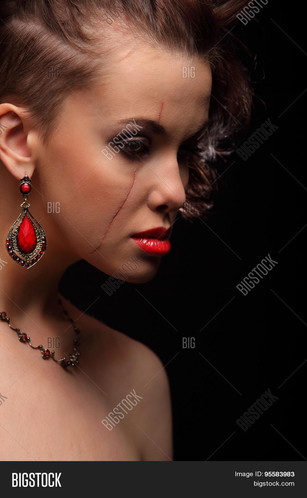 Beautiful Girl Scar On Image And Photo Free Trial Bigstock