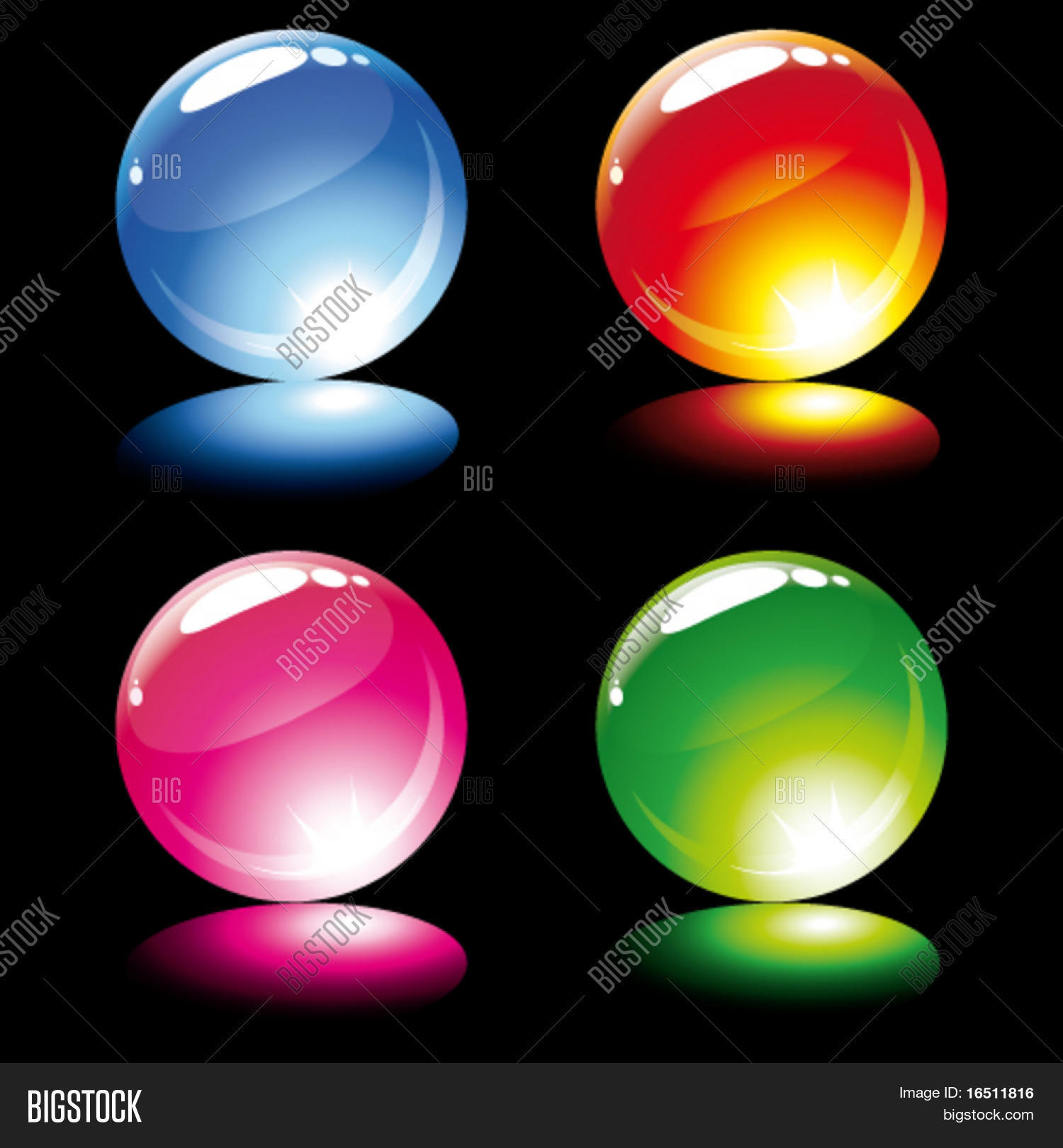 Shine Balls. Items Vector & Photo (Free Trial) | Bigstock