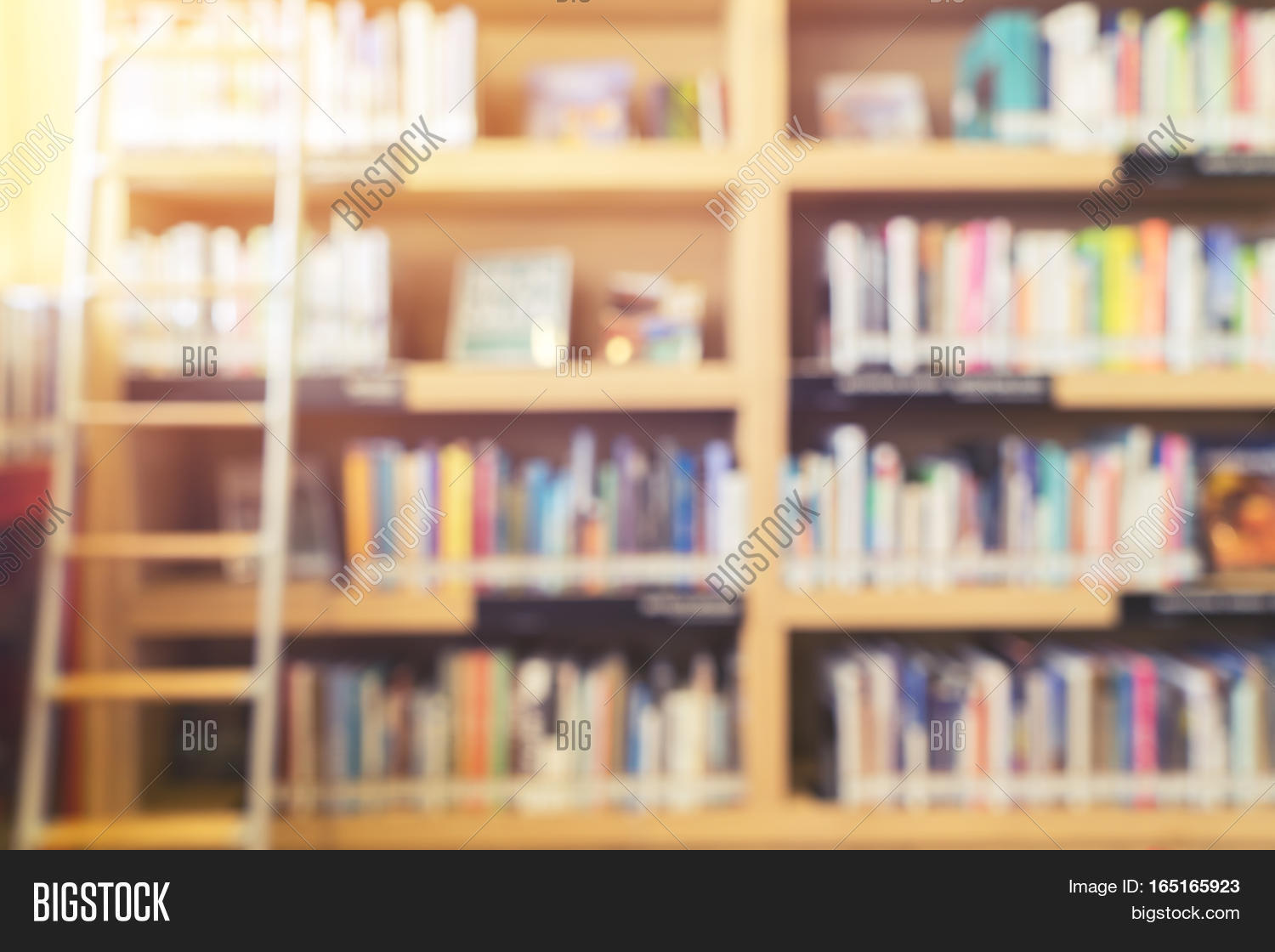 Blurred Bookshelf Image & Photo (Free Trial) | Bigstock