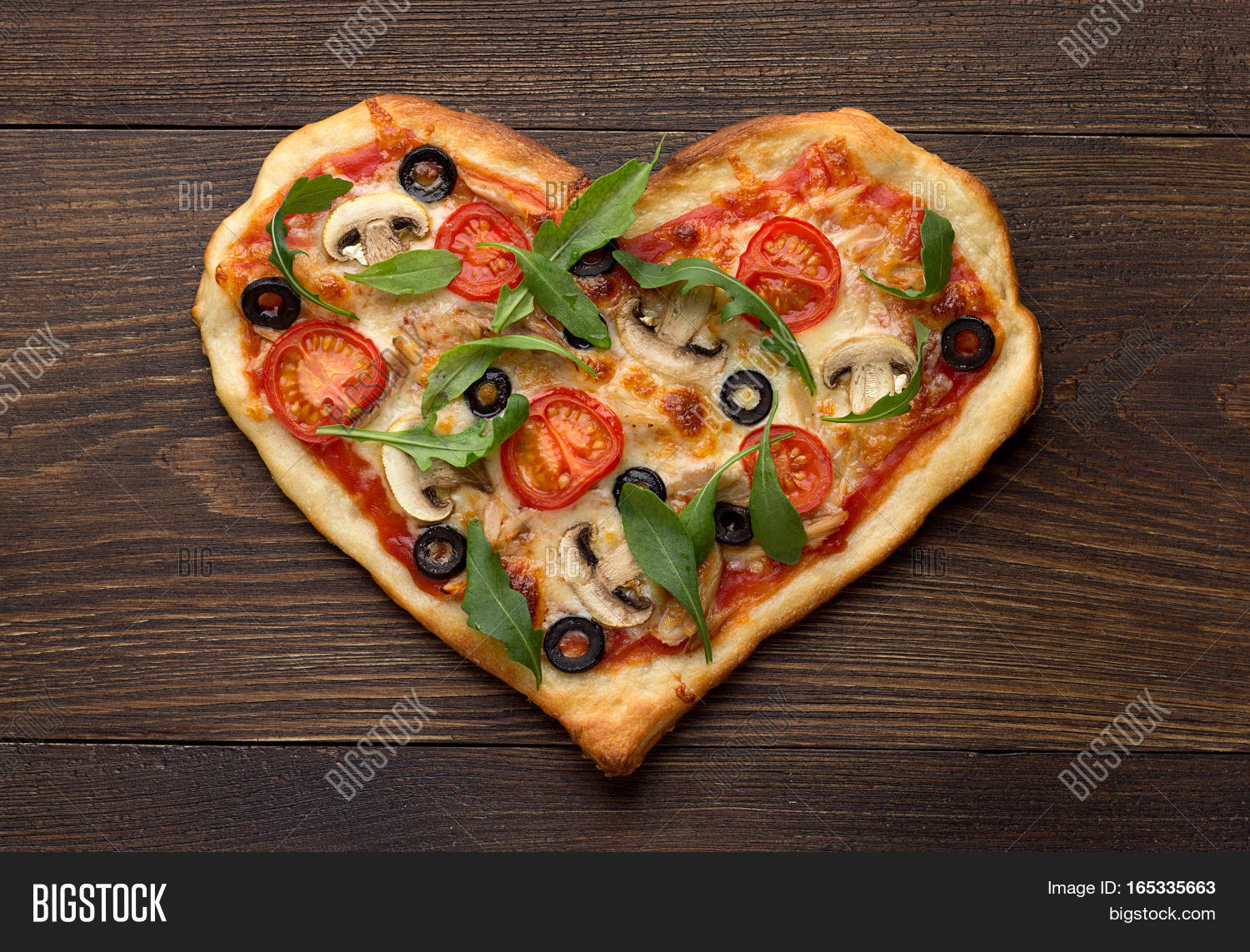 Homemade Pizza Heart Image & Photo (Free Trial) | Bigstock
