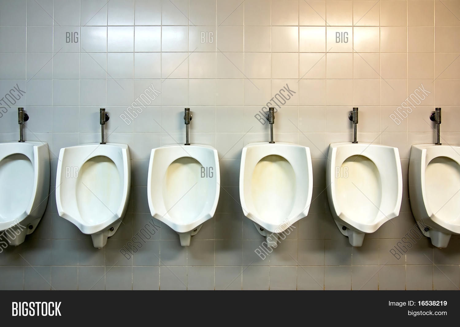 Row Urinals Tiled Wall Image & Photo (Free Trial) | Bigstock