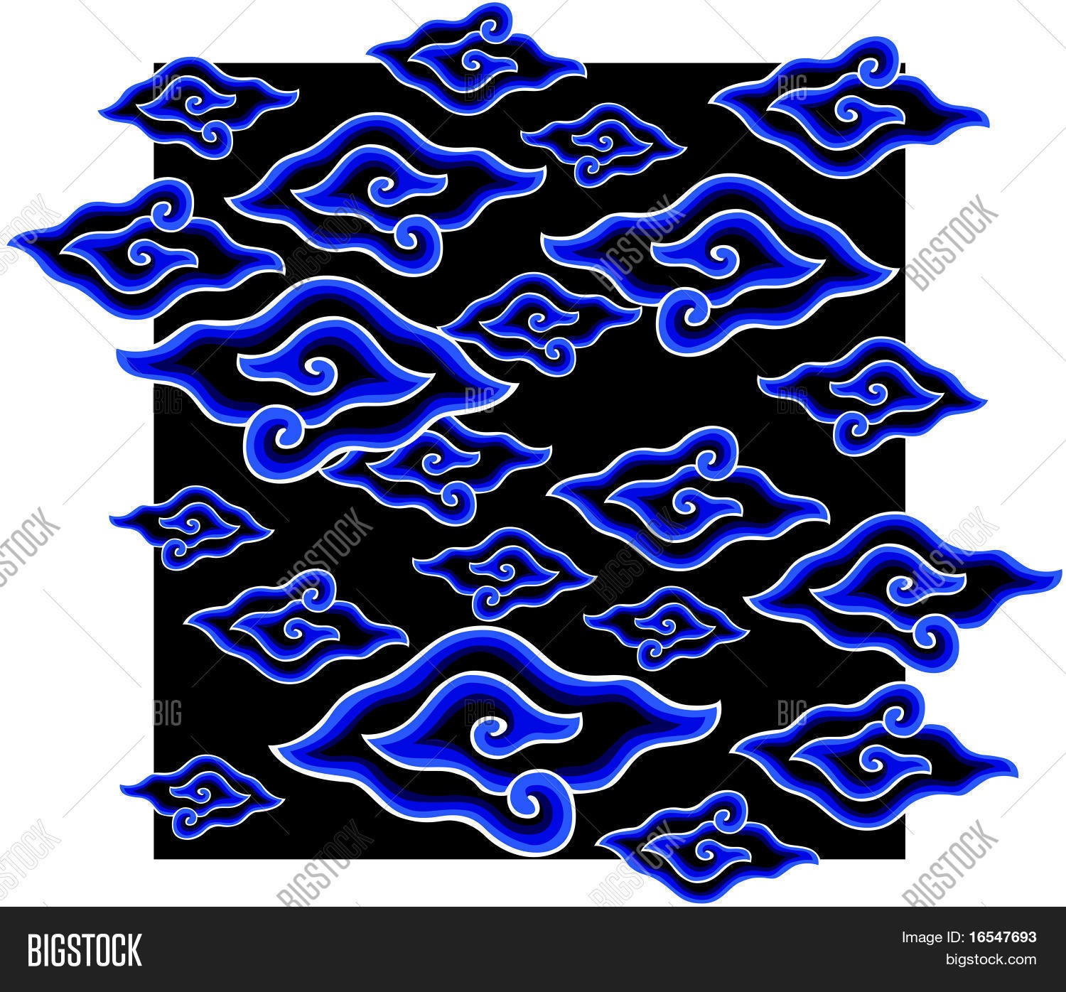 Cloud Batik Vector & Photo (Free Trial) | Bigstock