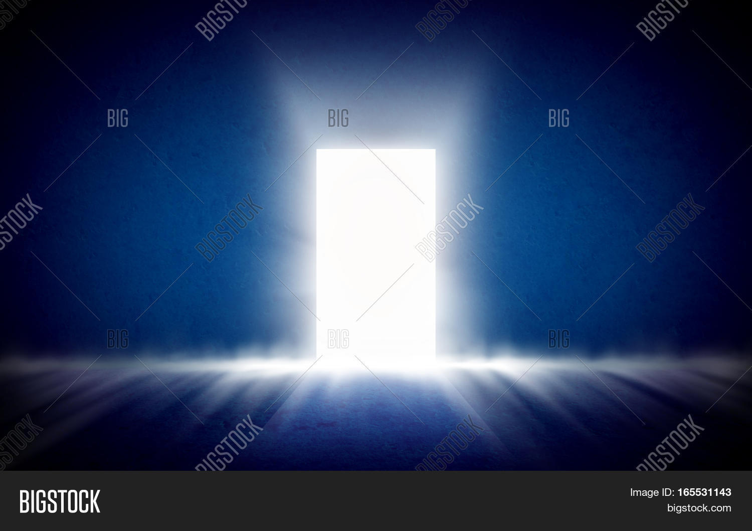 Glowing Exit Dark Room Image & Photo (Free Trial) | Bigstock