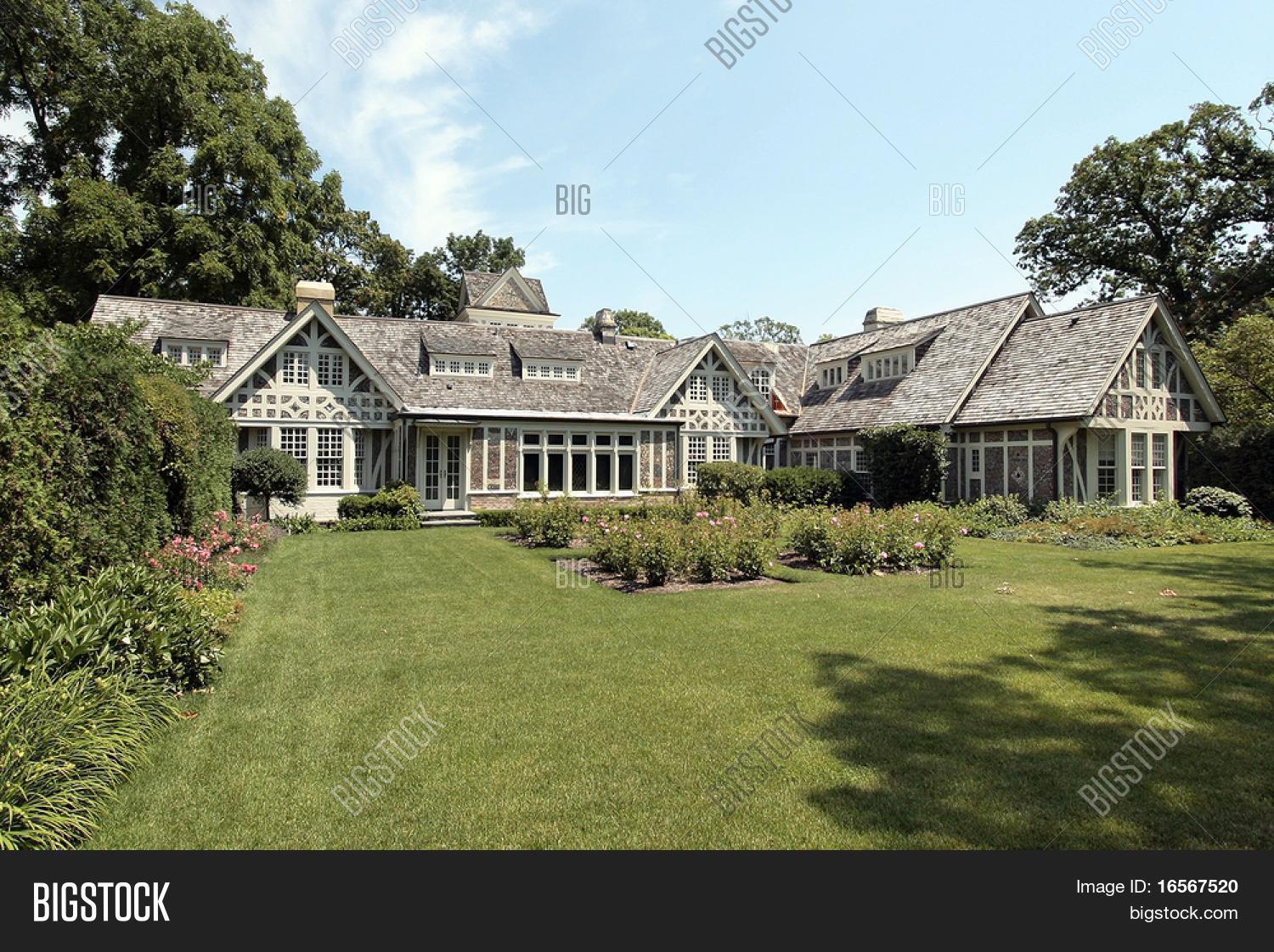 Rear View Luxury Home Image & Photo (Free Trial) | Bigstock