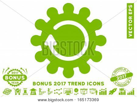 Eco Green Cog Vector & Photo (Free Trial) | Bigstock
