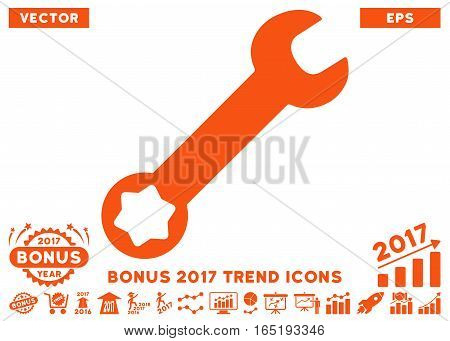 Orange Wrench Vector & Photo (Free Trial) | Bigstock