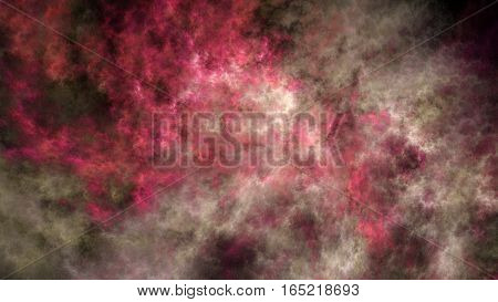 Night starry sky. Accumulation distant galaxies. 3D surreal ...