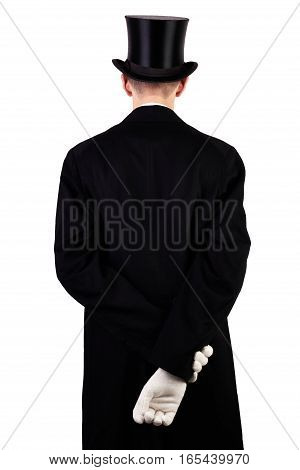Men Black Top Hat Back Image & Photo (Free Trial) | Bigstock