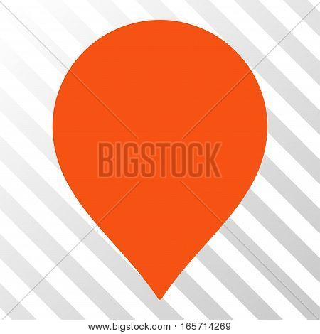 Orange Map Marker Vector & Photo (Free Trial) | Bigstock