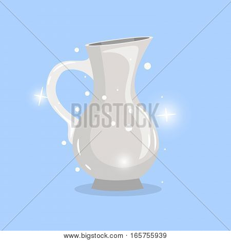 White Cartoon Carafe Vector & Photo (Free Trial) | Bigstock