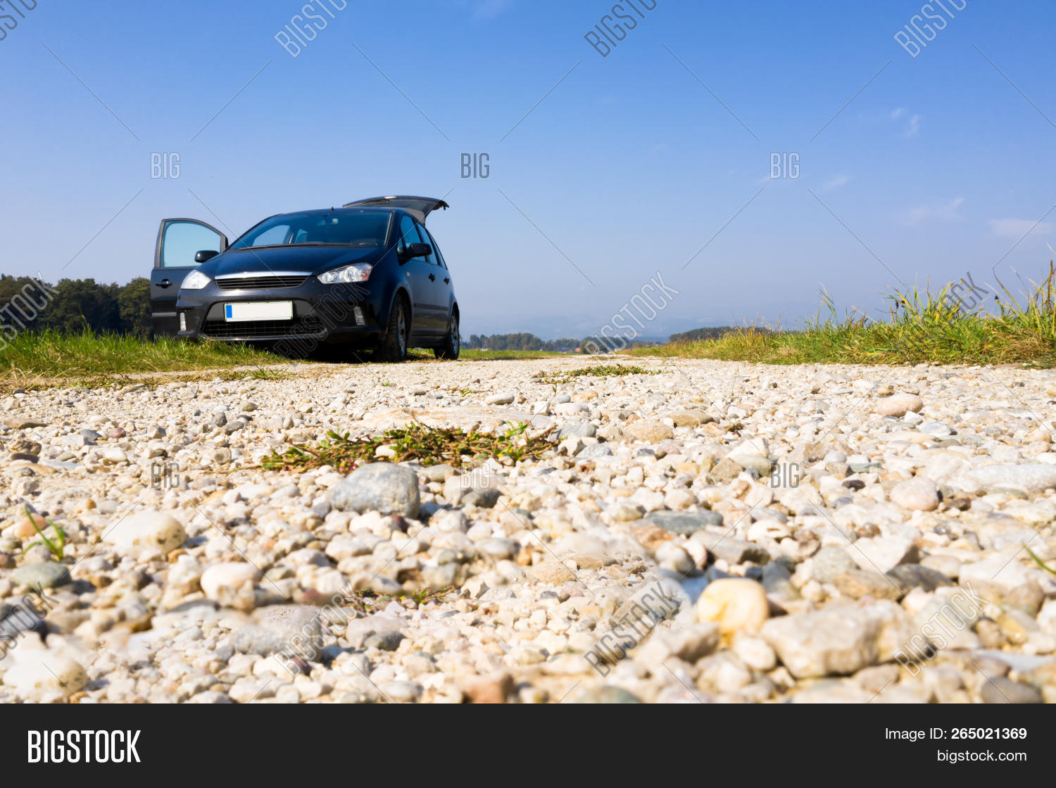 Black Van Parked On Image & Photo (Free Trial) | Bigstock