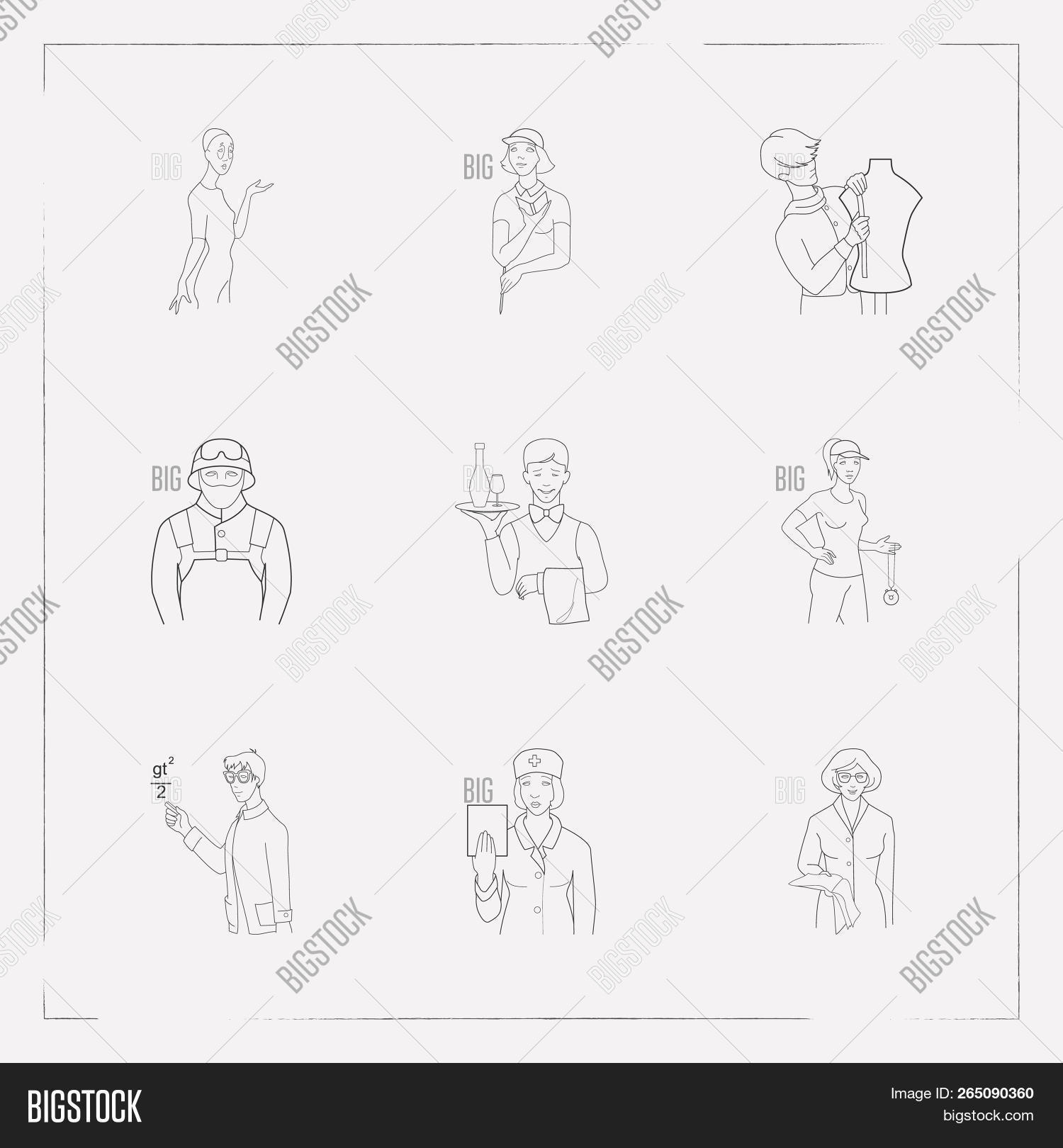 Set Occupation Icons Image & Photo (Free Trial) | Bigstock