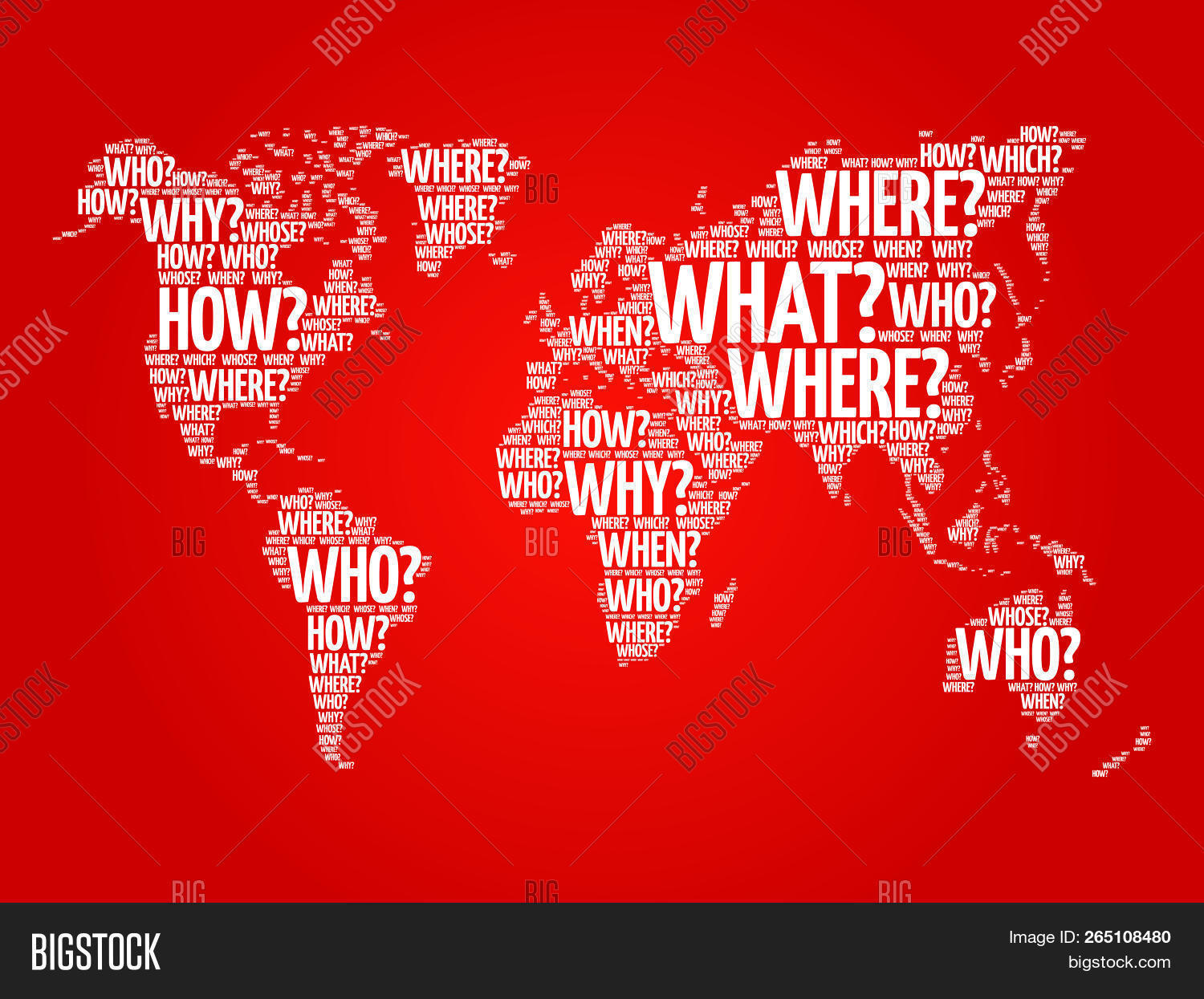Question Words World Image & Photo (Free Trial) | Bigstock