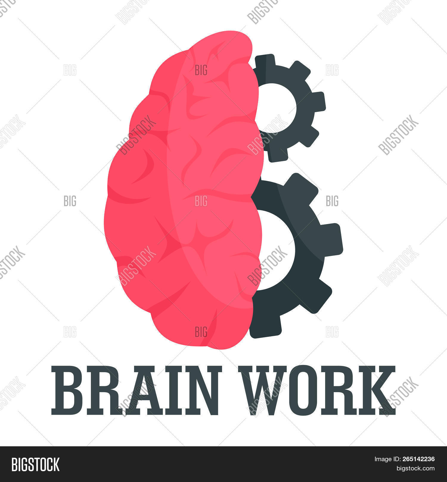 Hard Brain Work Logo. Image & Photo (Free Trial) | Bigstock