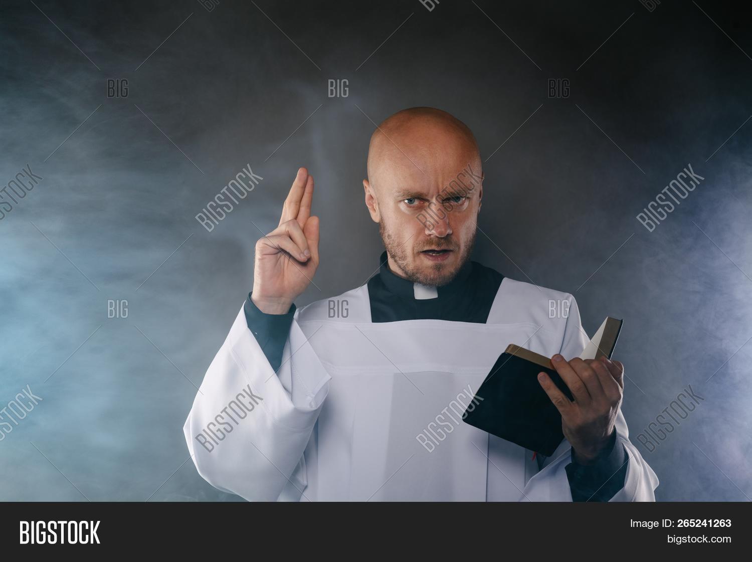 Catholic Priest White Image & Photo (Free Trial) | Bigstock