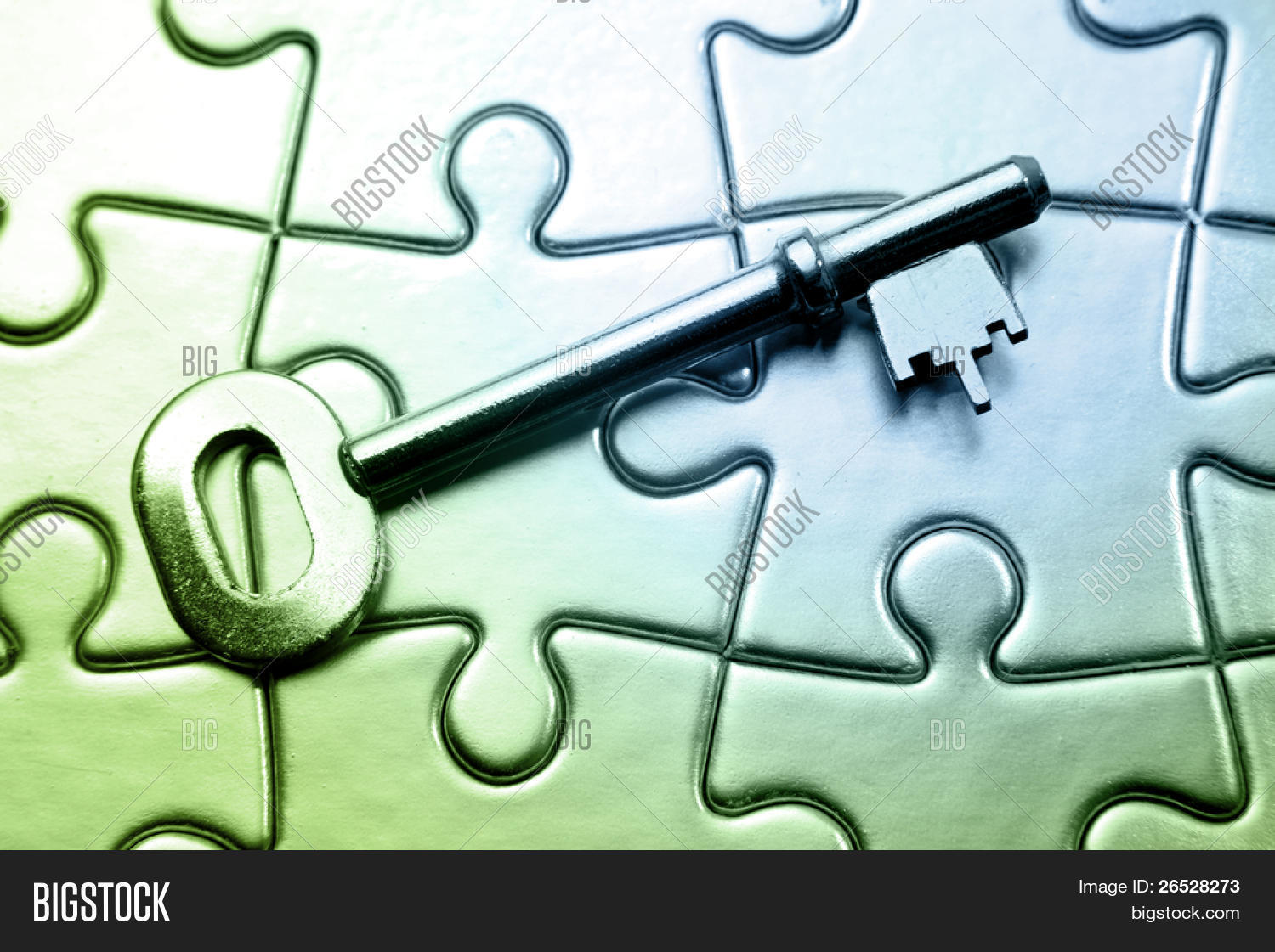 Key On Jigsaw Puzzle Image & Photo (Free Trial) | Bigstock