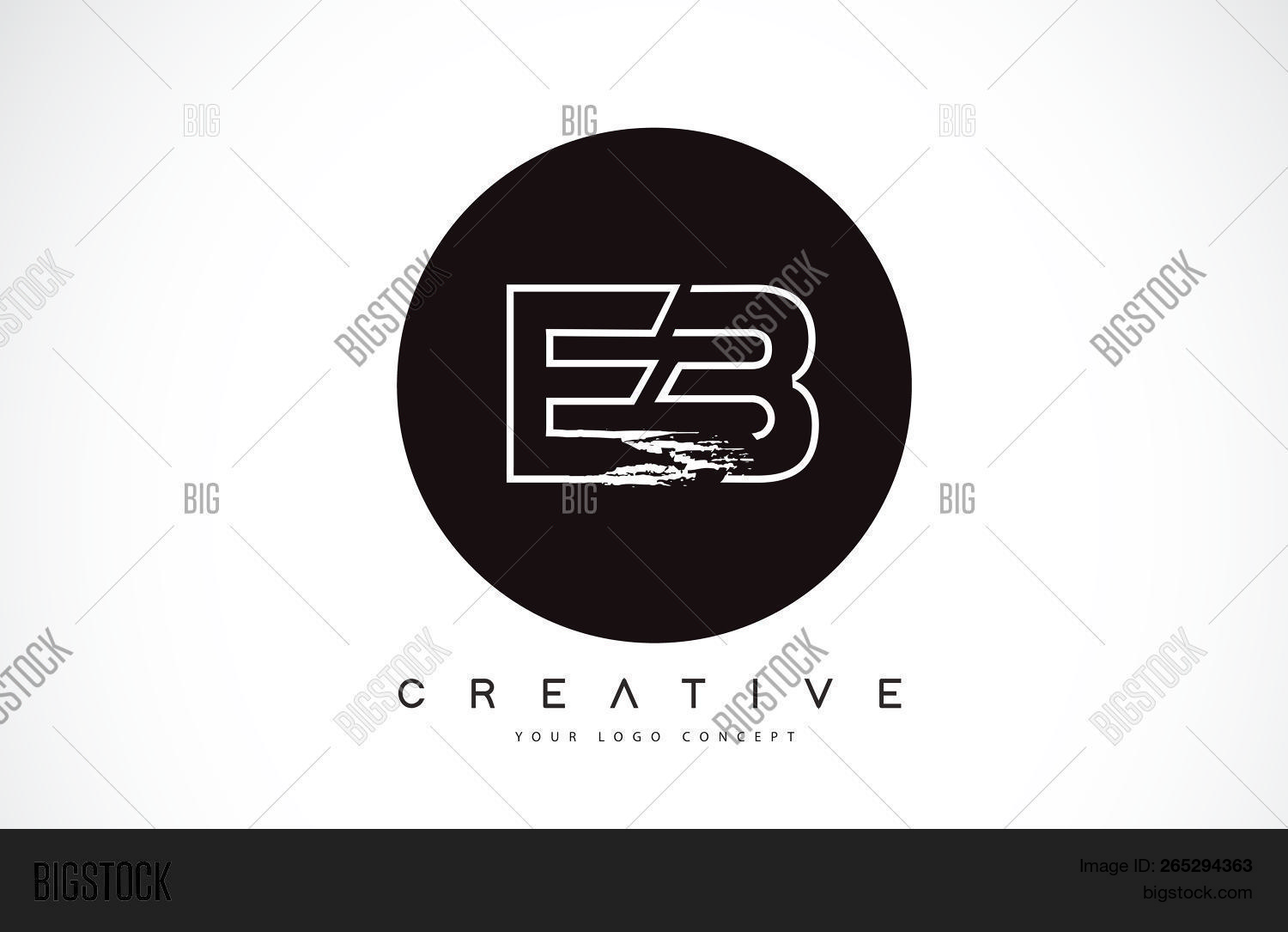 Eb Modern Leter Logo Vector & Photo (Free Trial) | Bigstock