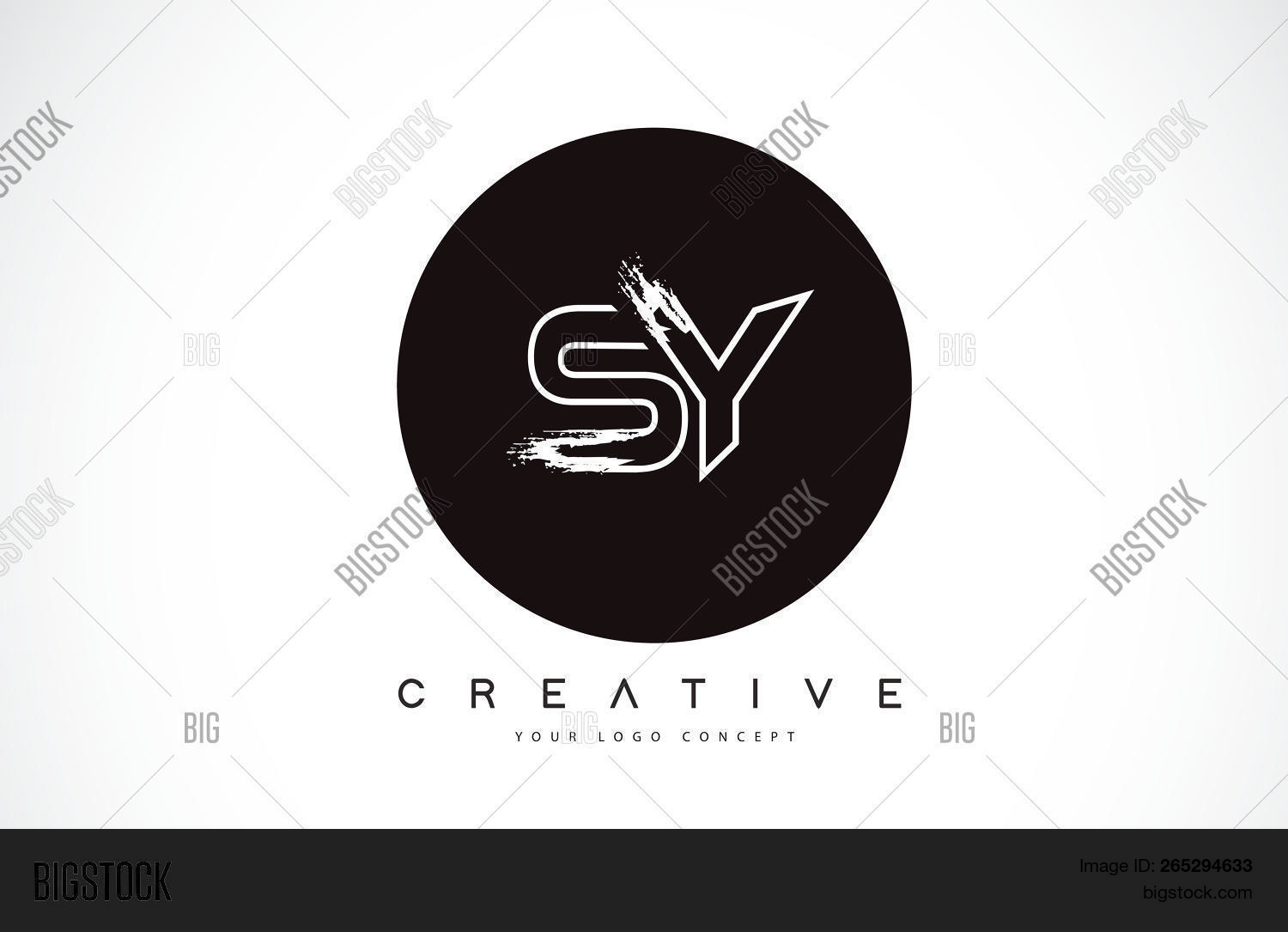 Sy Modern Leter Logo Vector & Photo (Free Trial) | Bigstock