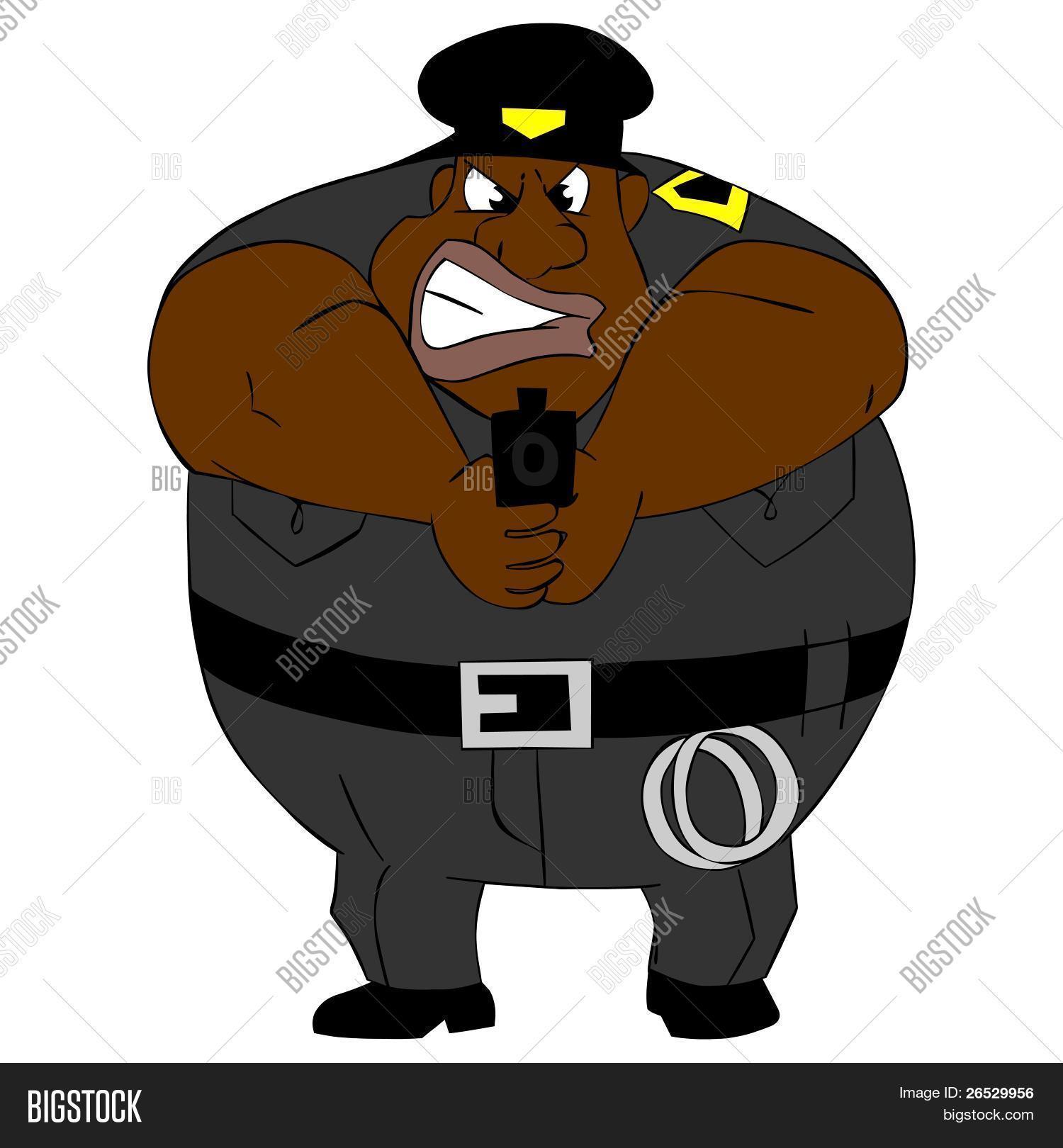 Afro American Police Vector & Photo (Free Trial) | Bigstock