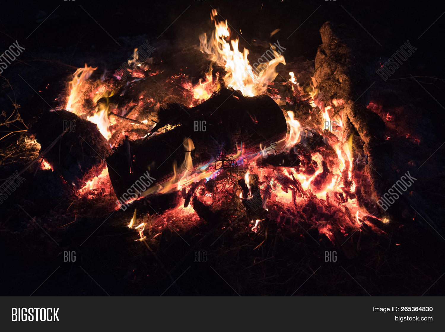 Night Bonfire On Image & Photo (Free Trial) | Bigstock
