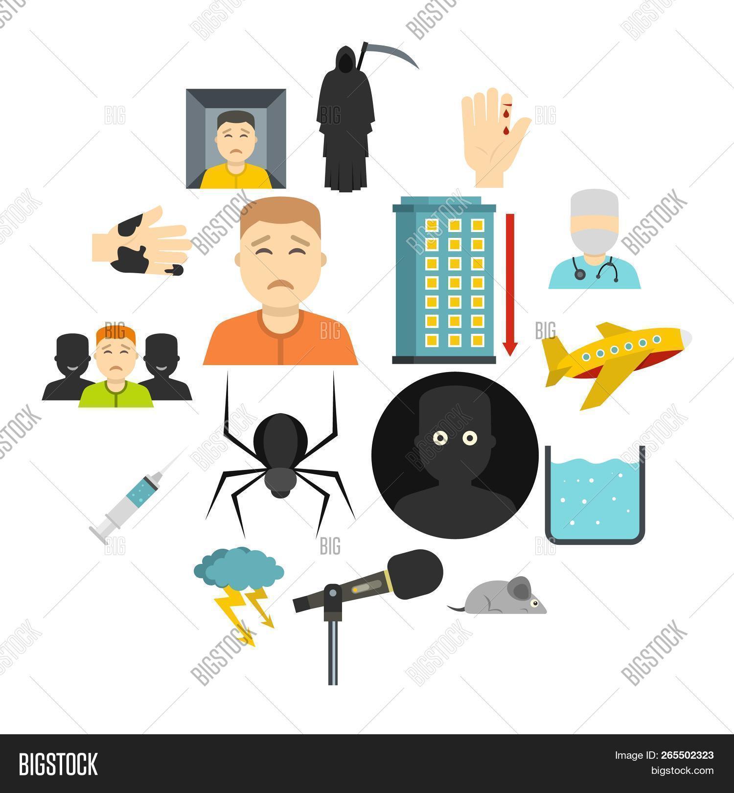 Phobia Symbols Icons Image & Photo (Free Trial) | Bigstock