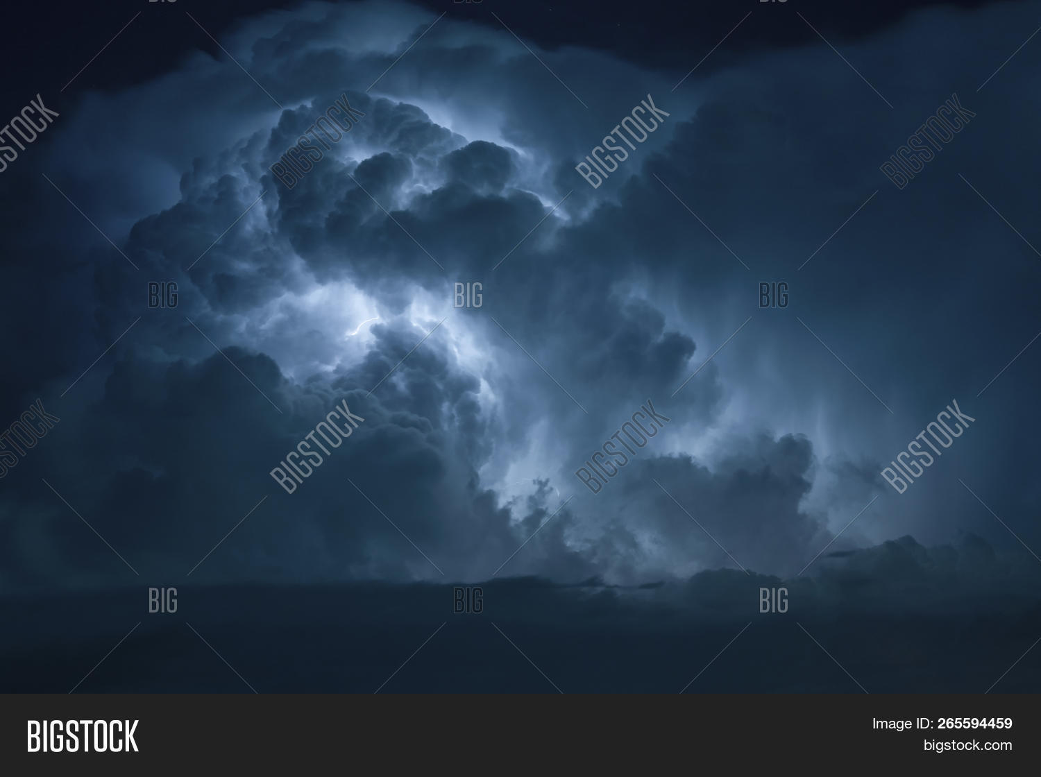 Blue Lightning Strike Image & Photo (Free Trial) | Bigstock