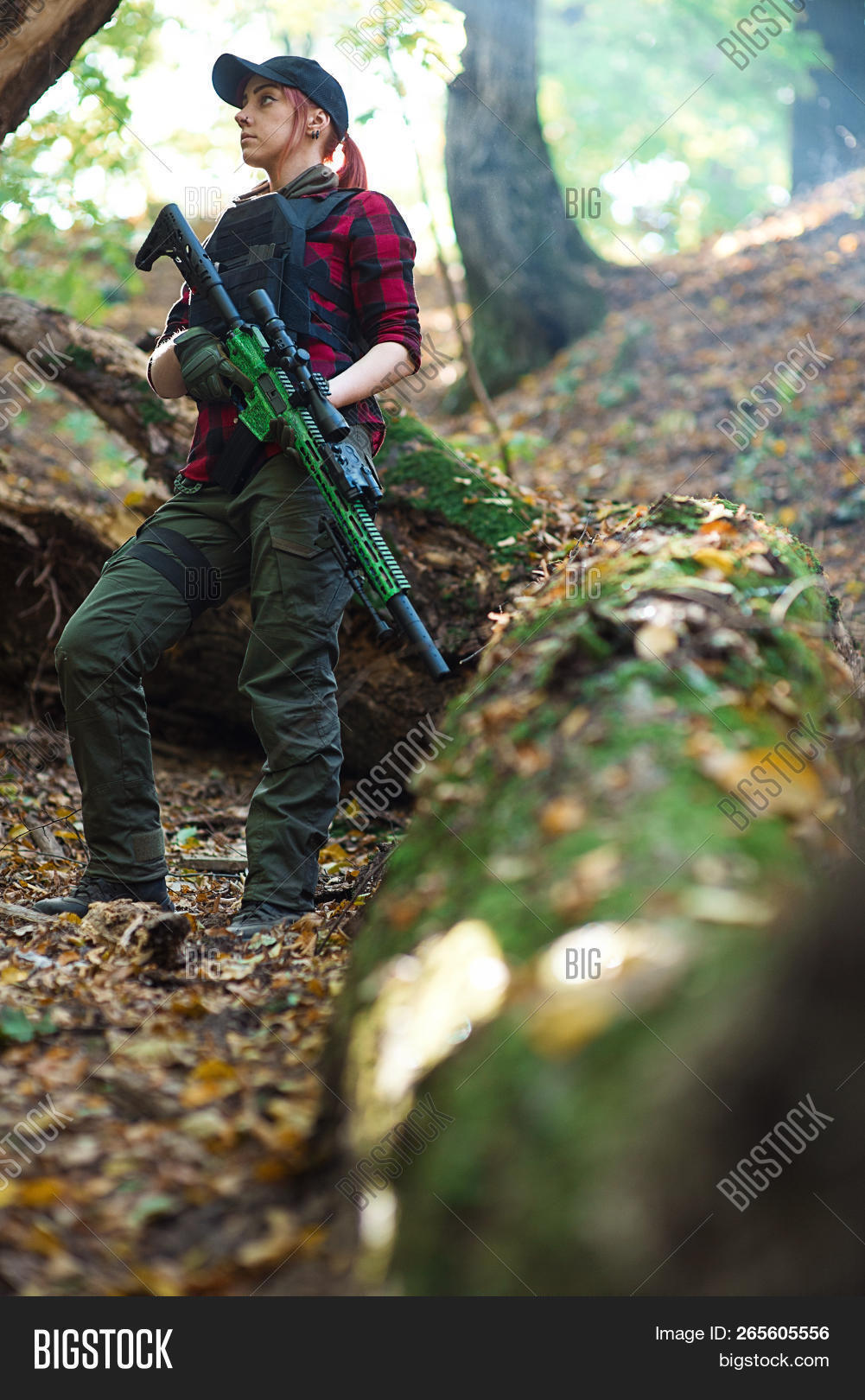 Woman Rifle Her Hands Image & Photo (Free Trial) | Bigstock