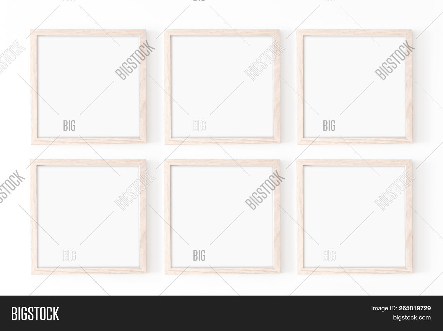Set Six Square Frames Image & Photo (Free Trial) | Bigstock
