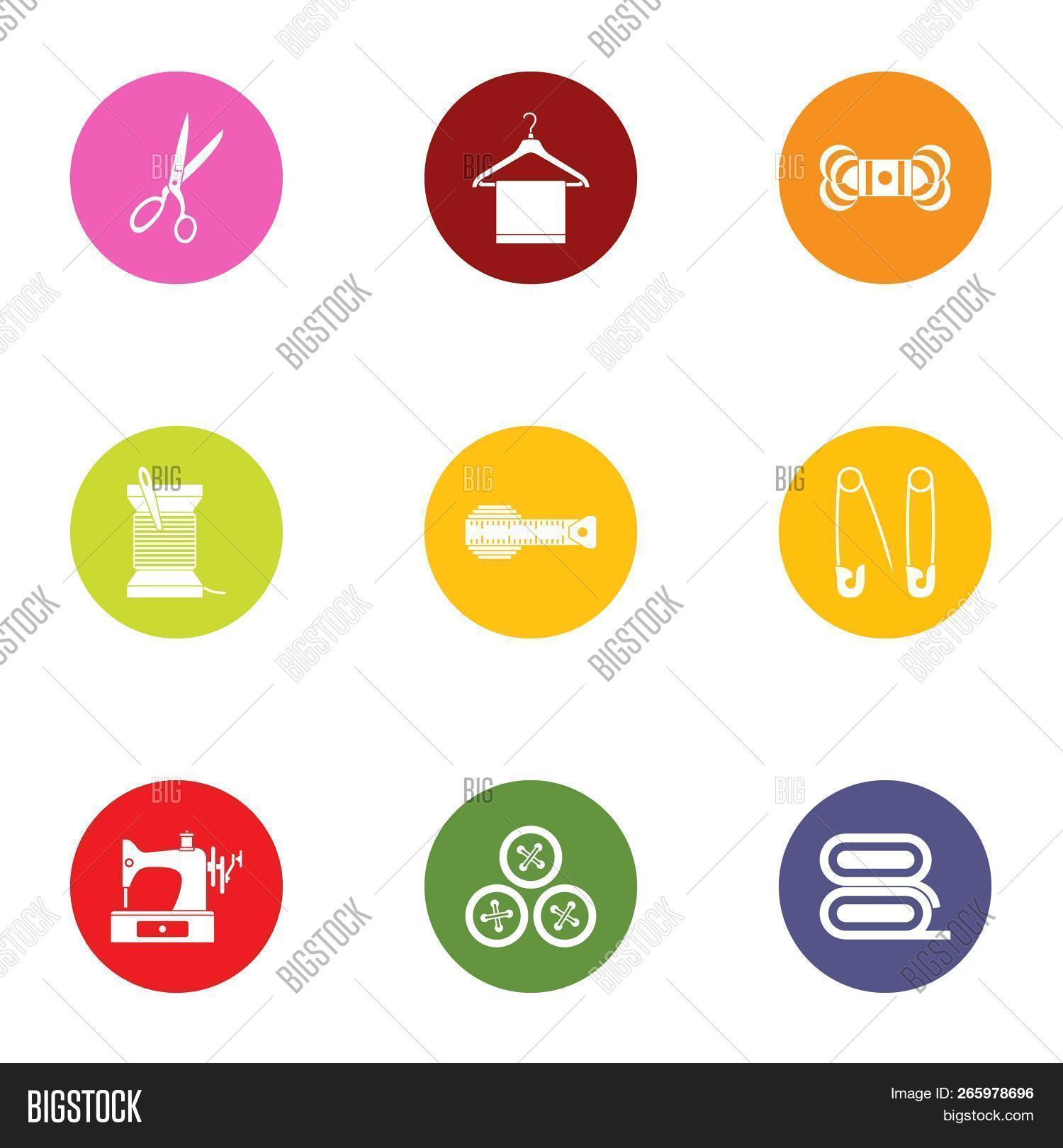 Embroidery Icons Set. Image & Photo (Free Trial) | Bigstock