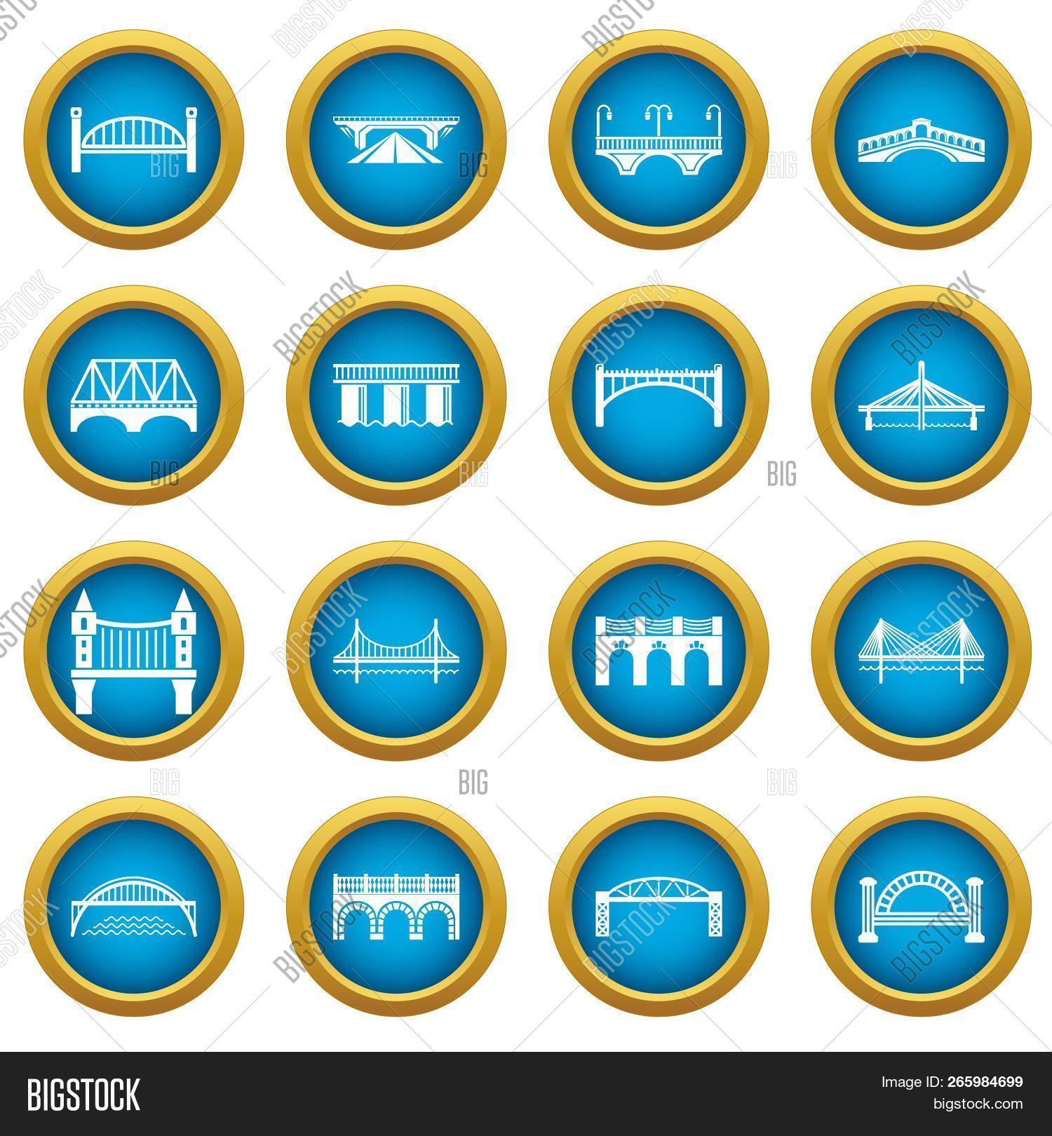 Bridge Icons Set. Image & Photo (Free Trial) | Bigstock