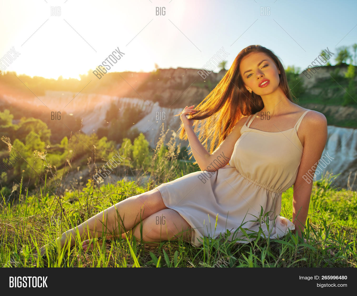 Young Woman Sitting Image & Photo (Free Trial) | Bigstock
