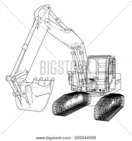 Excavator Concept Vector & Photo (Free Trial) | Bigstock