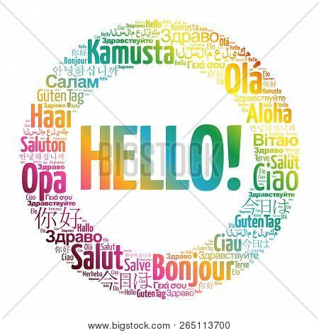 Hello Word Cloud Image & Photo (Free Trial) | Bigstock