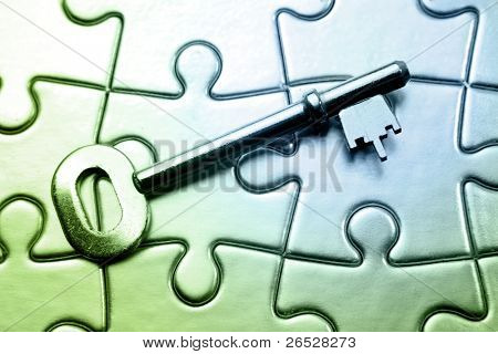 Key On Jigsaw Puzzle Image & Photo (Free Trial) | Bigstock
