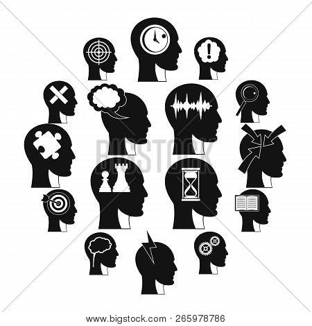 Head Logos Icons Set. Image & Photo (Free Trial) | Bigstock