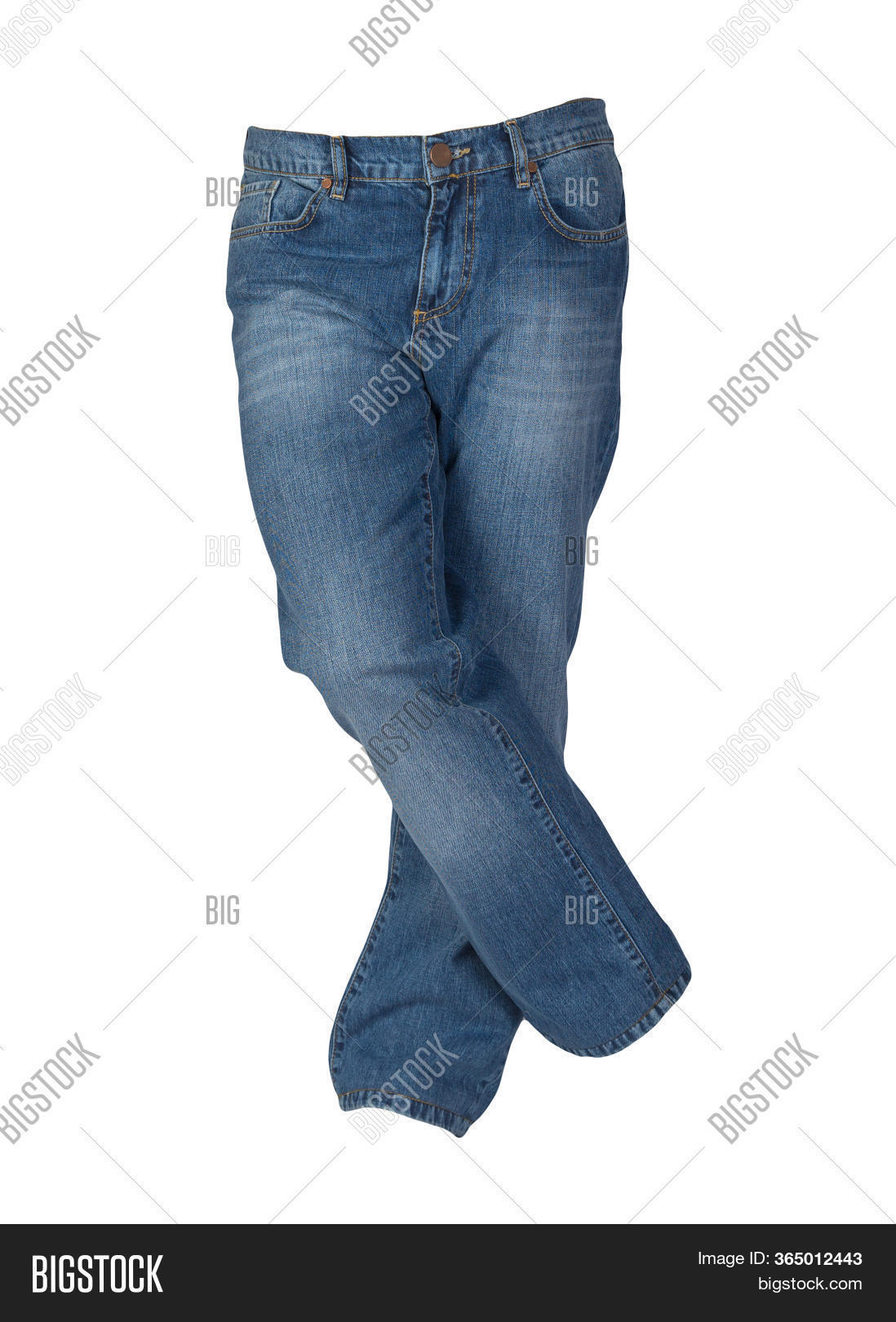 Blue Jeans Isolated On Image & Photo (Free Trial) | Bigstock